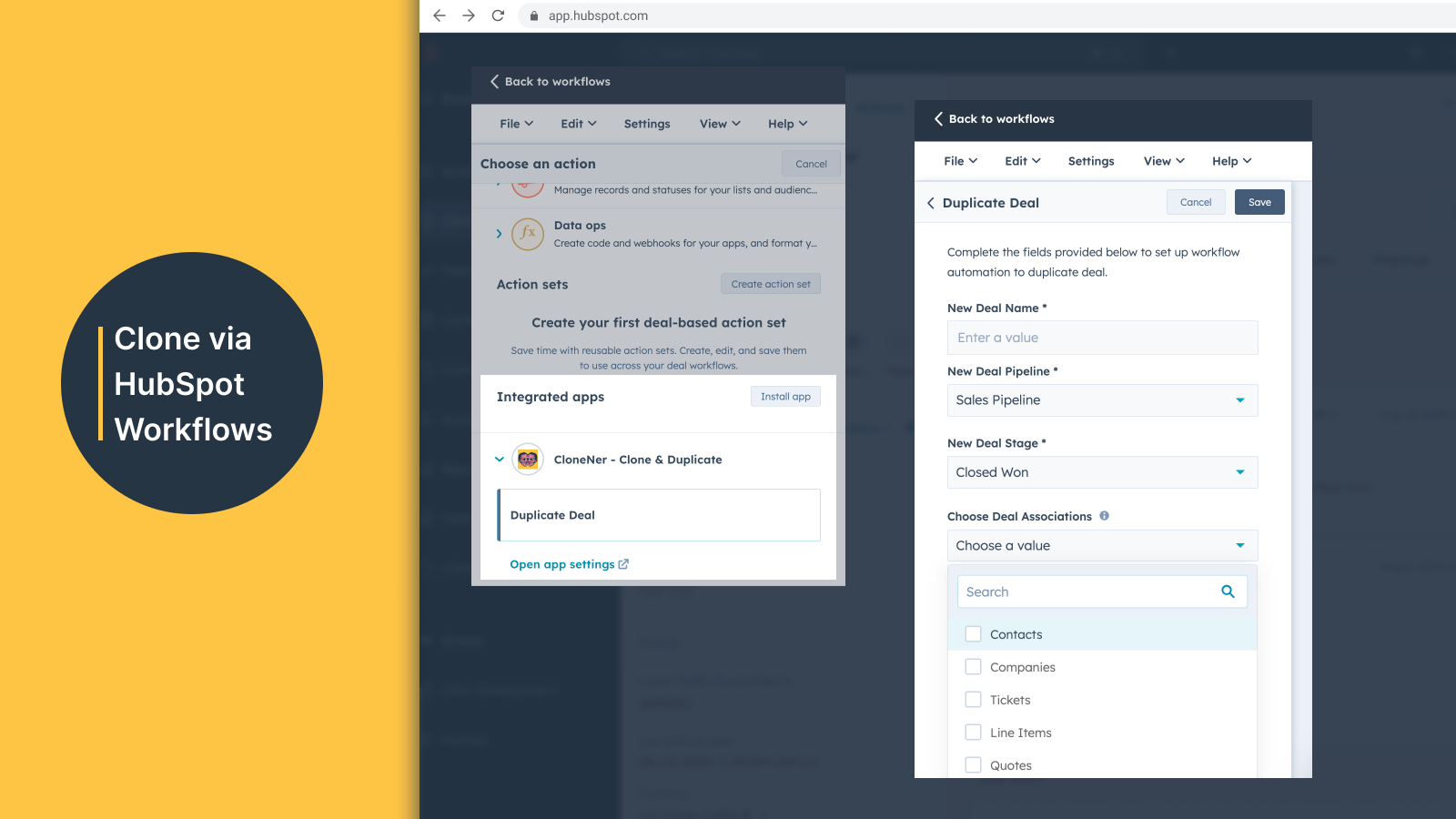 CloneNer - Clone & Duplicate HubSpot Integration | Connect Them Today